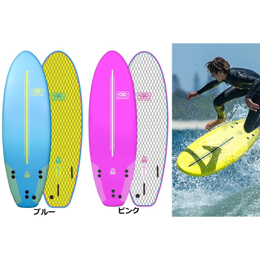 OCEAN&EARTH オーシャンアンドアース BUG SOFTBOARD 6'0" 60 ソフトボード サーフボード 代引き不可 ...