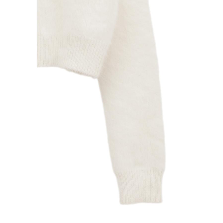 【CLANE｜クラネ】ANGORA SHORT KNIT CARDIGAN アンゴラショートニットカーディガン オレンジ アイボリー ブルー レディース 松本恵奈【19106-2332 ...