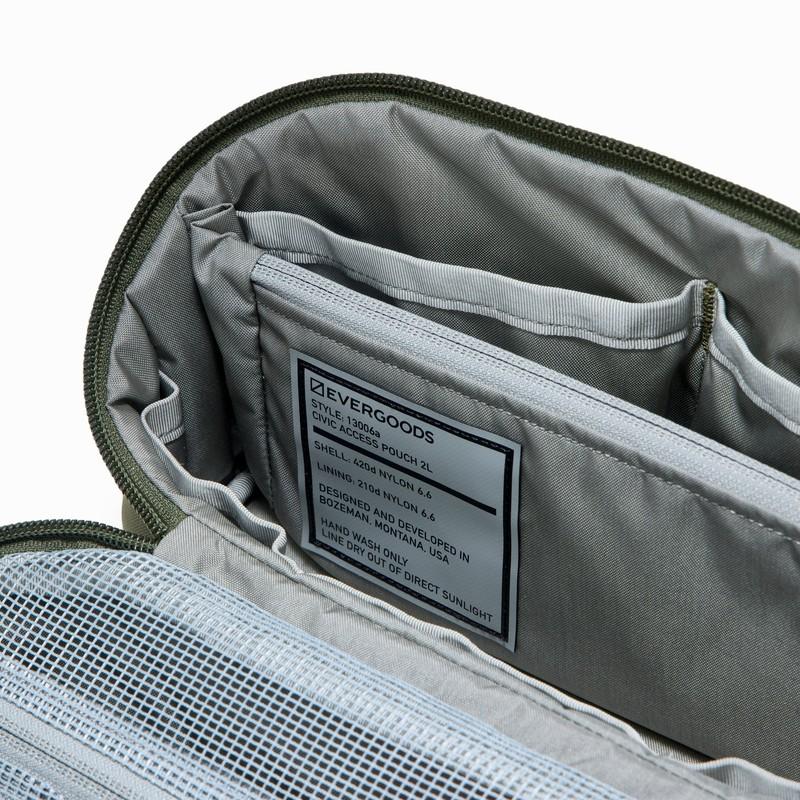 EVERGOODS エバーグッズ EVERGOODS CAP2 - Civic Access Pouch 2L OD Green ...