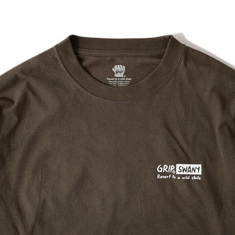 グリップスワニー Grip Swany Box Logo Long Sleevetee Olive GSC-77 : vic2 - 通販 ...