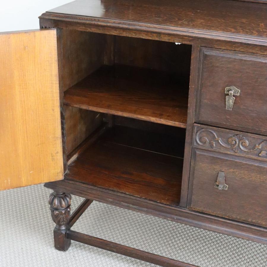 サイドボード 英国 アンティーク オーク材 1930年代 イギリス HV1-007 : ビクトリアンクラフトYahoo!店 - 通販 - Yahoo!ショッピング