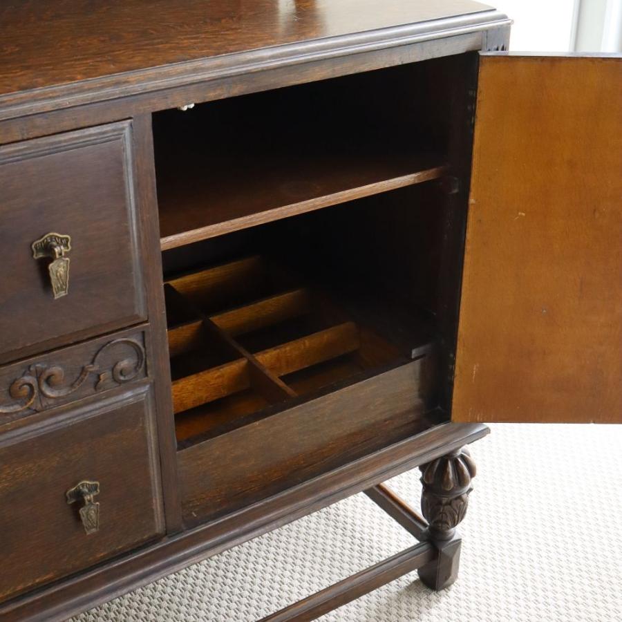 サイドボード 英国 アンティーク オーク材 1930年代 イギリス HV1-007 : ビクトリアンクラフトYahoo!店 - 通販 - Yahoo!ショッピング