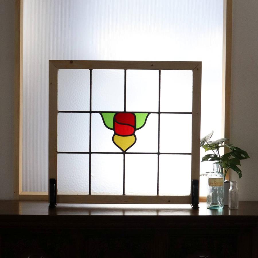 ステンドグラス 英国 レトロ エレガント クラシック ヨーロッパ 直輸入 USED アンティーク建具 ガラス 1930年代 イギリス KT2-0008 : ビクトリアンクラフトYahoo!店 ...