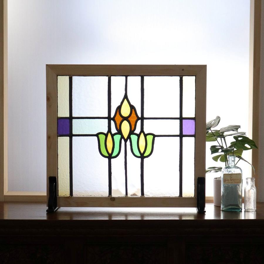 ステンドグラス 英国 レトロ エレガント クラシック ヨーロッパ 直輸入 USED アンティーク建具 ガラス 1930年代 イギリス KT2-0009 : ビクトリアンクラフトYahoo!店 ...