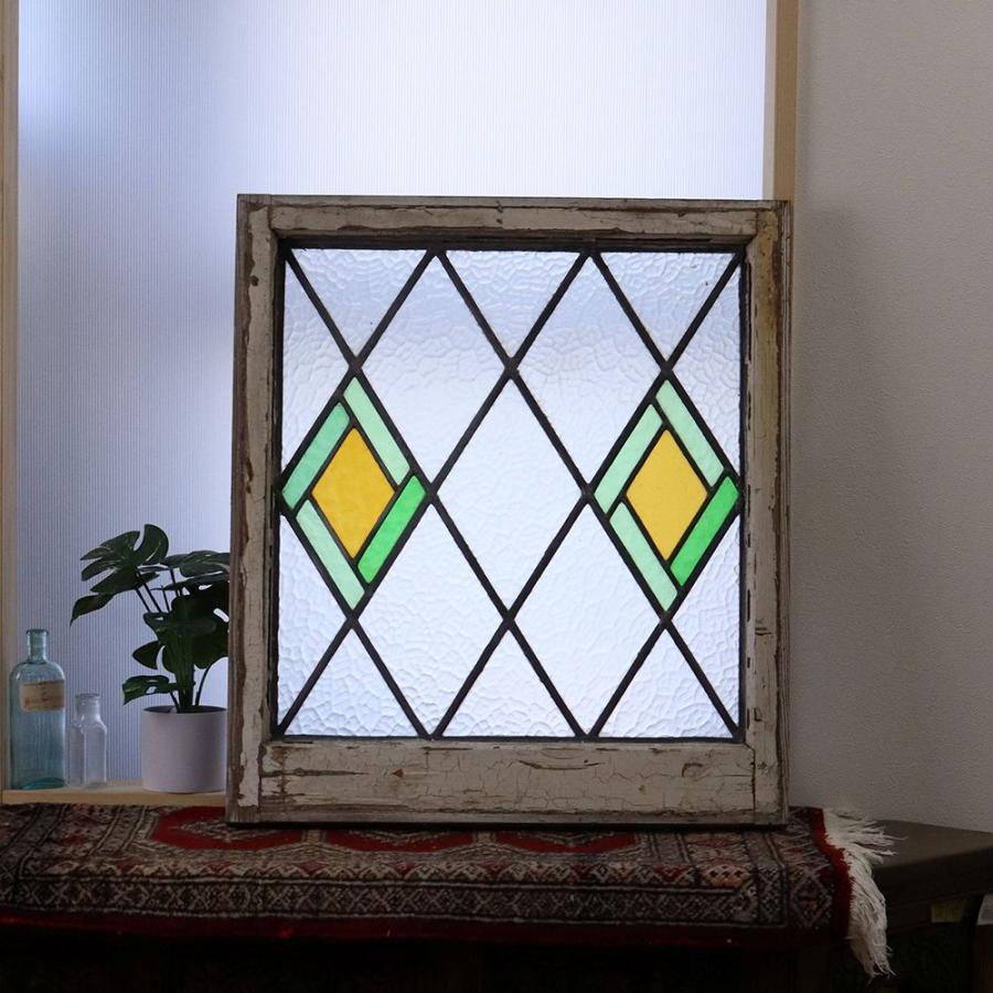 ステンドグラス アンティーク枠 英国 レトロ エレガント クラシック ヨーロッパ 直輸入 USED アンティーク建具 ガラス 1930年代 イギリス KT2-0021 : ビクトリアンクラフト ...