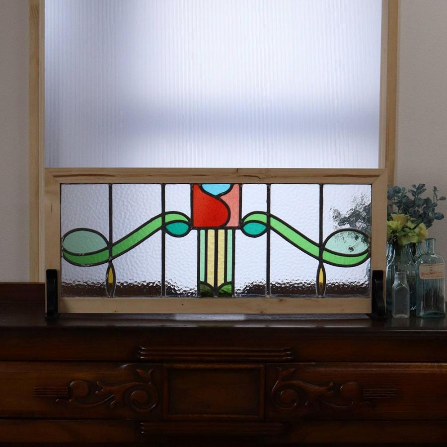 アンティーク ステンドグラス 英国 レトロ エレガント クラシック ヨーロッパ 直輸入 USED アンティーク建具 ガラス 1930年代 イギリス KT2-0027 : ビクトリアンクラフト ...