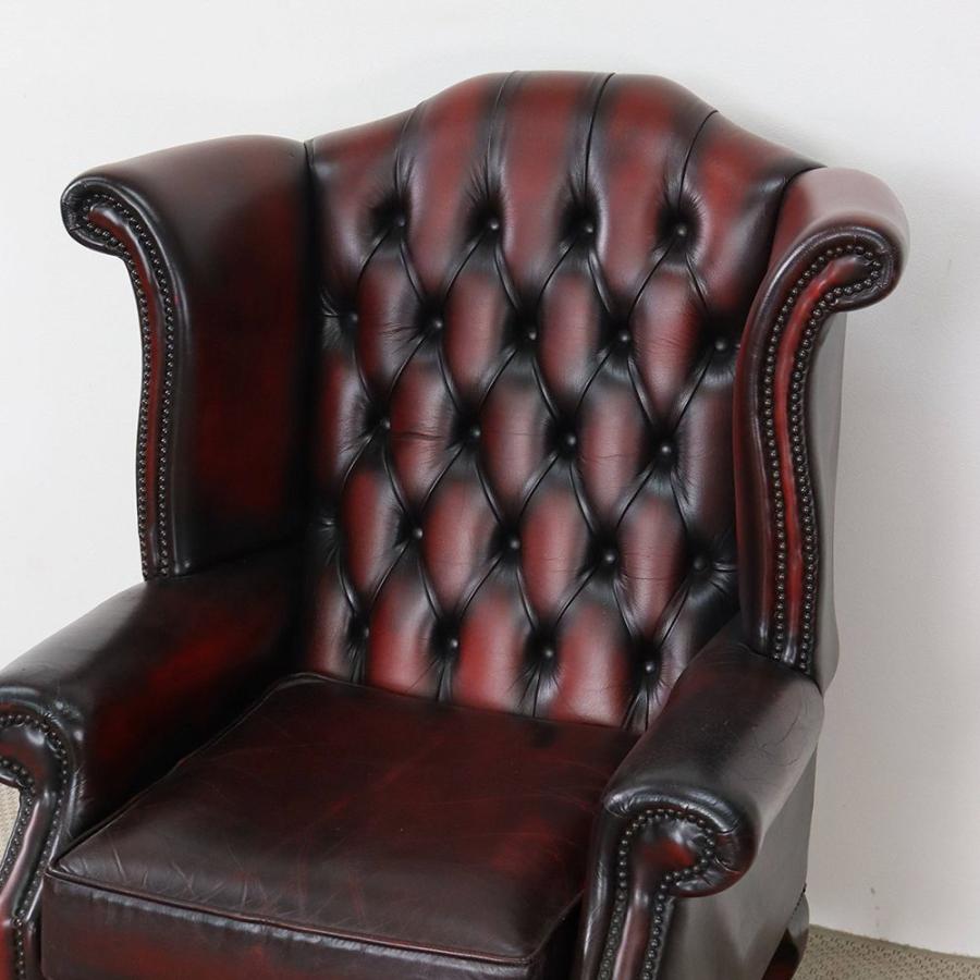 チェスターフィールドソファ1P 英国 ヴィンテージ 本革 1980年代 イギリス VC107-057 : ビクトリアンクラフトYahoo!店 - 通販 - Yahoo!ショッピング