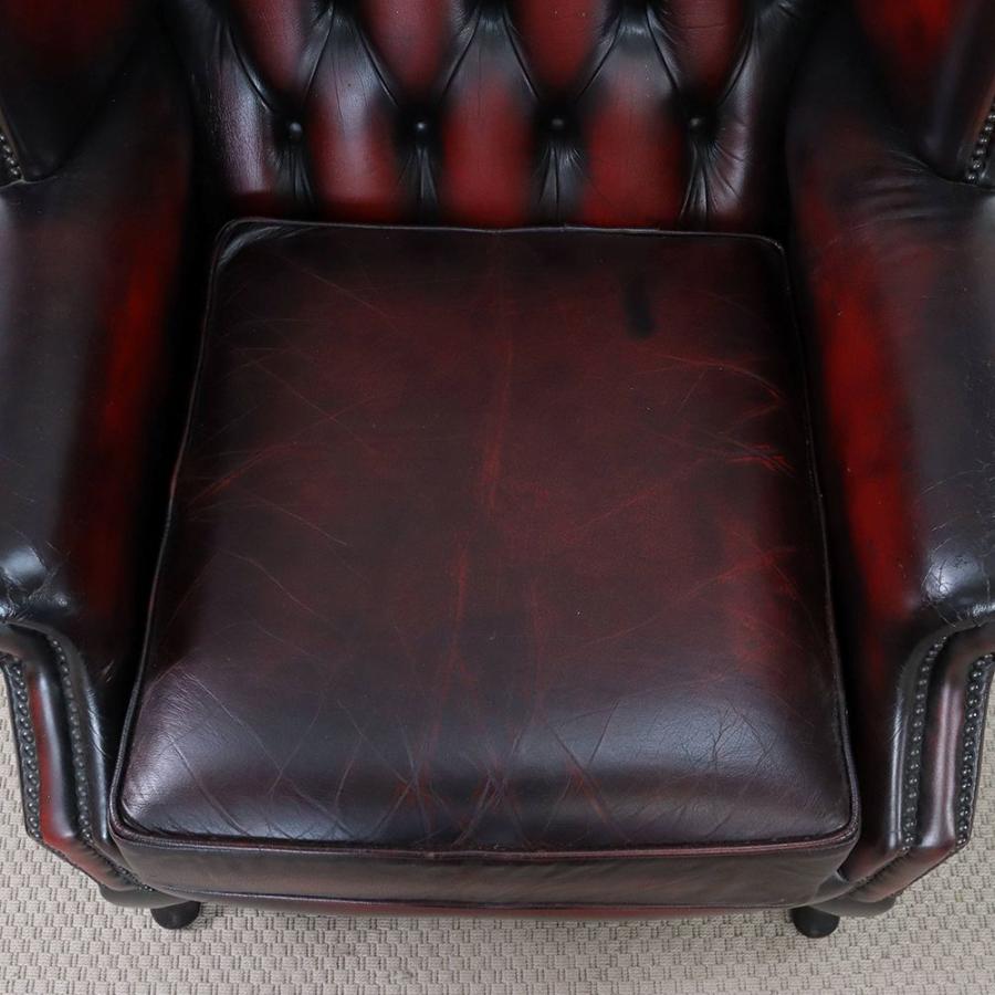 チェスターフィールドソファ1P 英国 ヴィンテージ 本革 1980年代 イギリス VC107-057 : ビクトリアンクラフトYahoo!店 - 通販 - Yahoo!ショッピング