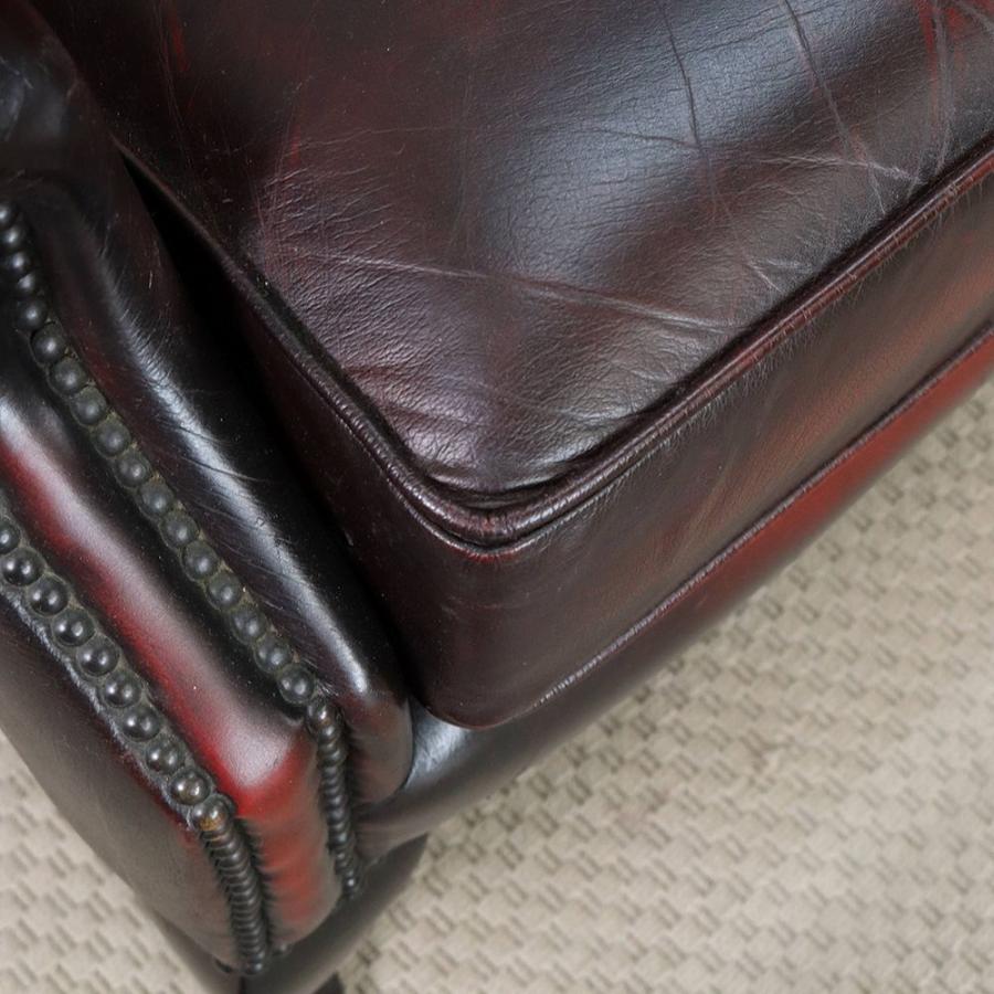 チェスターフィールドソファ1P 英国 ヴィンテージ 本革 1980年代 イギリス VC107-057 : ビクトリアンクラフトYahoo!店 - 通販 - Yahoo!ショッピング