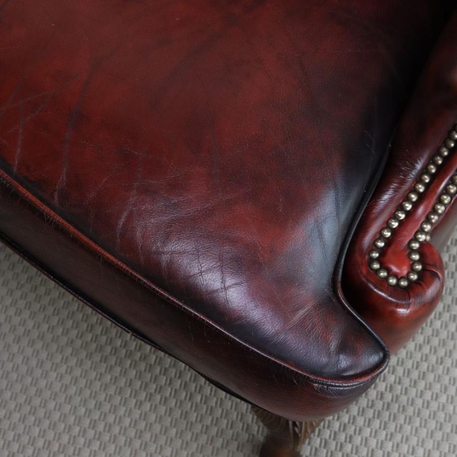 チェスターフィールドソファ1人掛け 英国 ヴィンテージ レザー 1980年代 イギリス VC107-059 : ビクトリアンクラフトYahoo ...
