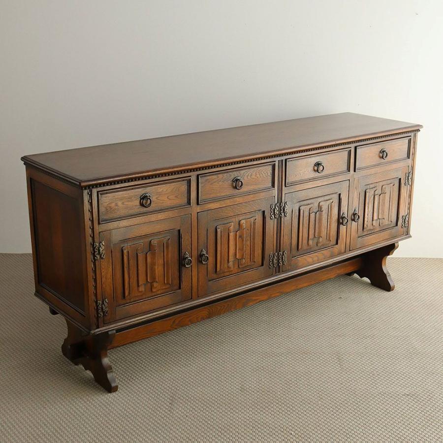 サイドボード 英国 ヴィンテージ オーク材 1970年代 イギリス VC108-147 : vc108-147 : ビクトリアンクラフトYahoo!店 - 通販 - Yahoo!ショッピング