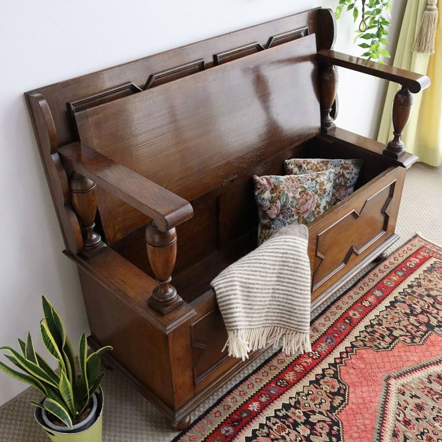モンクスベンチ 英国 アンティーク オーク材 1930年代 イギリス VC108-170 : ビクトリアンクラフトYahoo!店 - 通販 - Yahoo!ショッピング