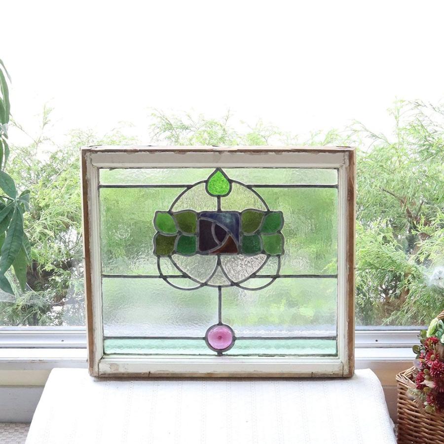 【英国アンティーク】ステンドグラス 英国 レトロ エレガント クラシック 直輸入 USED アンティーク建具 1930年代 イギリス VC109-135004 : ビクトリアンクラフト ...
