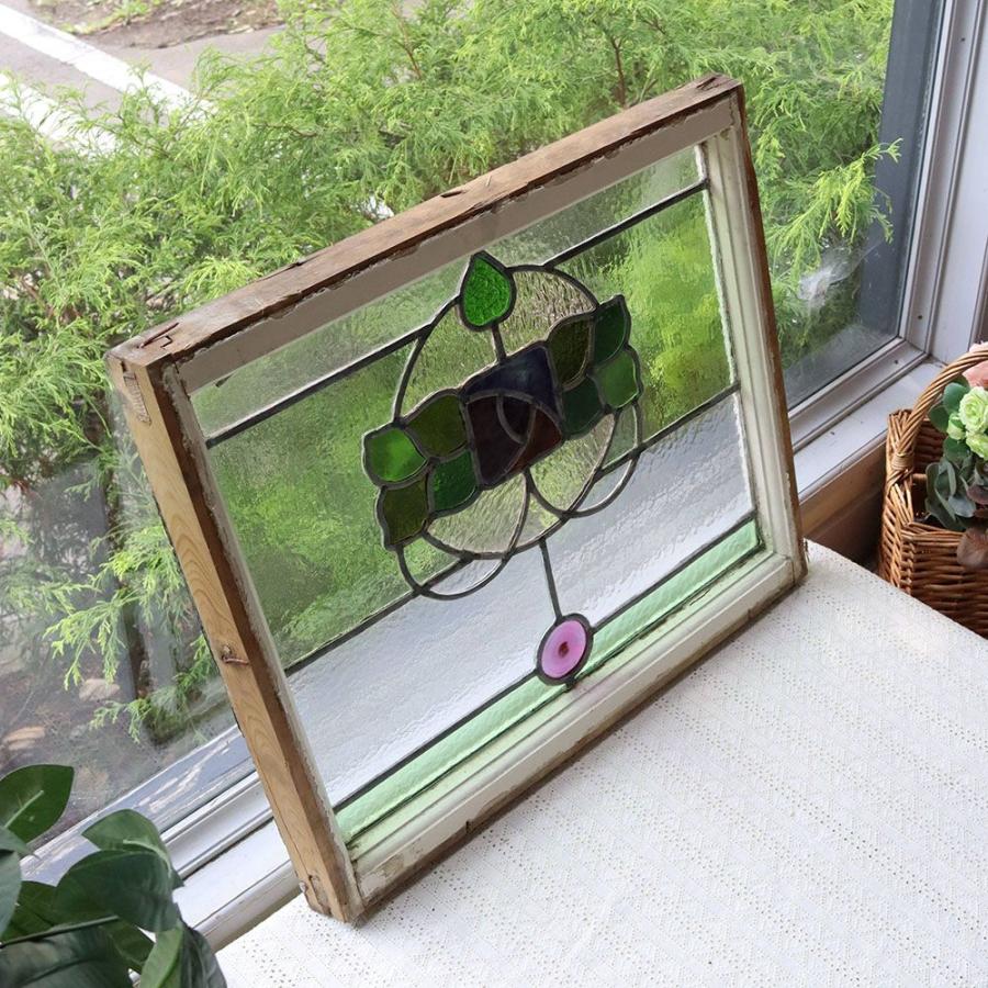 【英国アンティーク】ステンドグラス 英国 レトロ エレガント クラシック 直輸入 USED アンティーク建具 1930年代 イギリス VC109-135004 : ビクトリアンクラフト ...