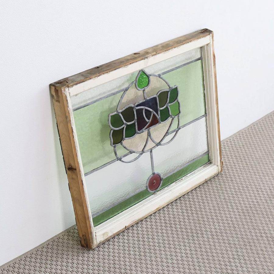 【英国アンティーク】ステンドグラス 英国 レトロ エレガント クラシック 直輸入 USED アンティーク建具 1930年代 イギリス VC109-135004 : ビクトリアンクラフト ...