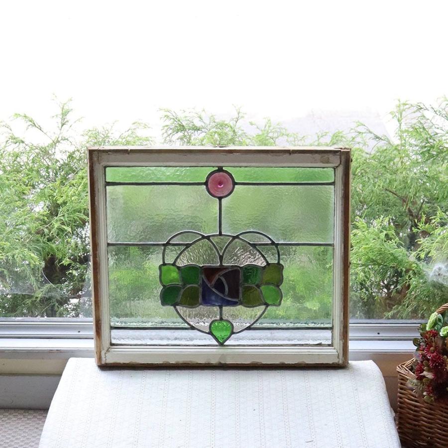 【英国アンティーク】ステンドグラス 英国 レトロ エレガント クラシック 直輸入 USED アンティーク建具 1930年代 イギリス VC109-135004 : ビクトリアンクラフト ...