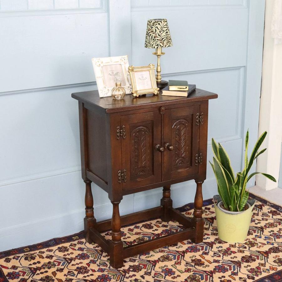 スモールキャビネット Reprodux 英国 ヴィンテージ オーク材 1960年代 イギリス VC109-205 : ビクトリアンクラフトYahoo!店 - 通販 - Yahoo!ショッピング