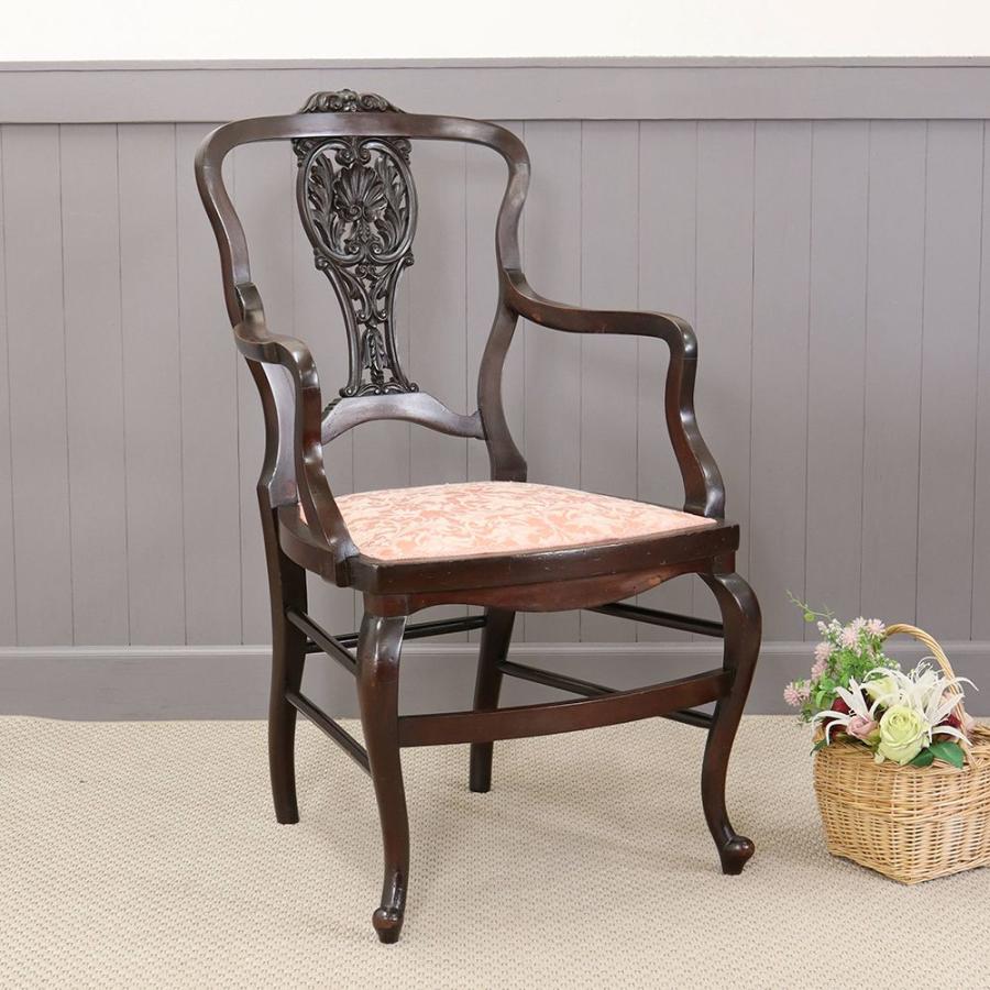 アームチェア 英国 ヴィンテージ マホガニー材 1950年代 イギリス VC109-223 : ビクトリアンクラフトYahoo!店 - 通販 - Yahoo!ショッピング