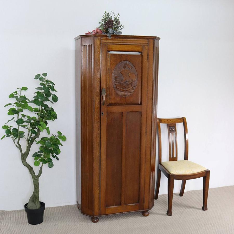 ホールローブ 英国 アンティーク オーク材 1930年代 イギリス VC109-232 : vc109-232 : ビクトリアンクラフトYahoo!店 - 通販 - Yahoo!ショッピング