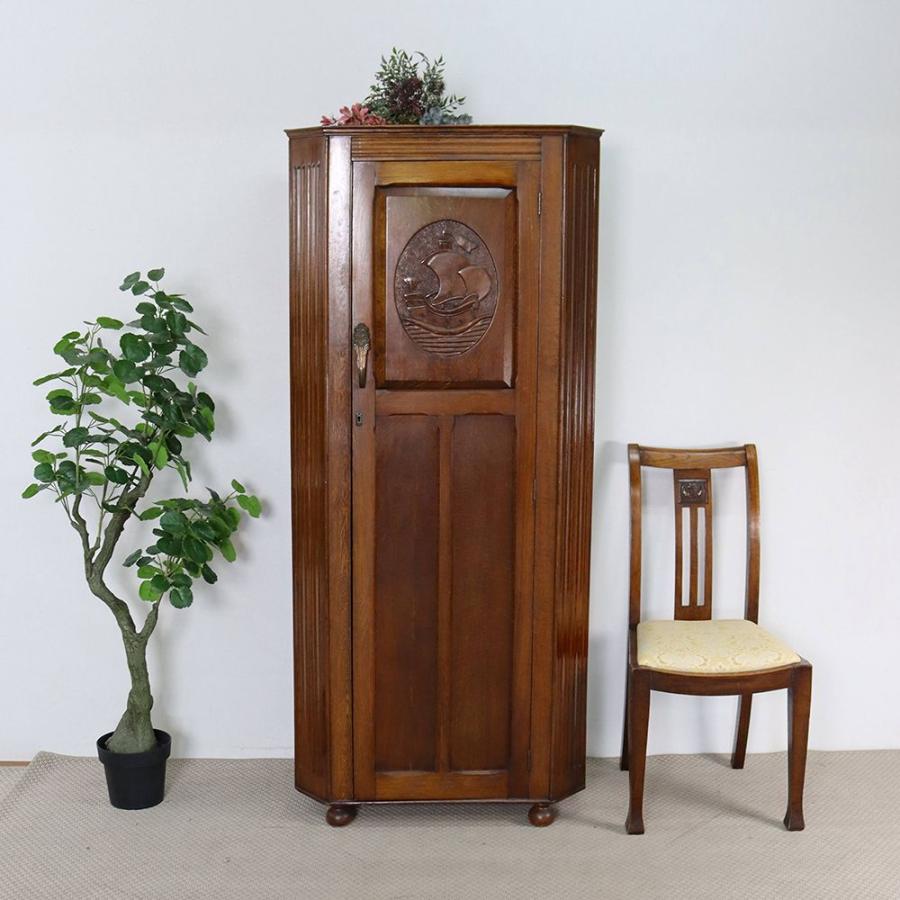 ホールローブ 英国 アンティーク オーク材 1930年代 イギリス VC109-232 : vc109-232 : ビクトリアンクラフトYahoo!店 - 通販 - Yahoo!ショッピング