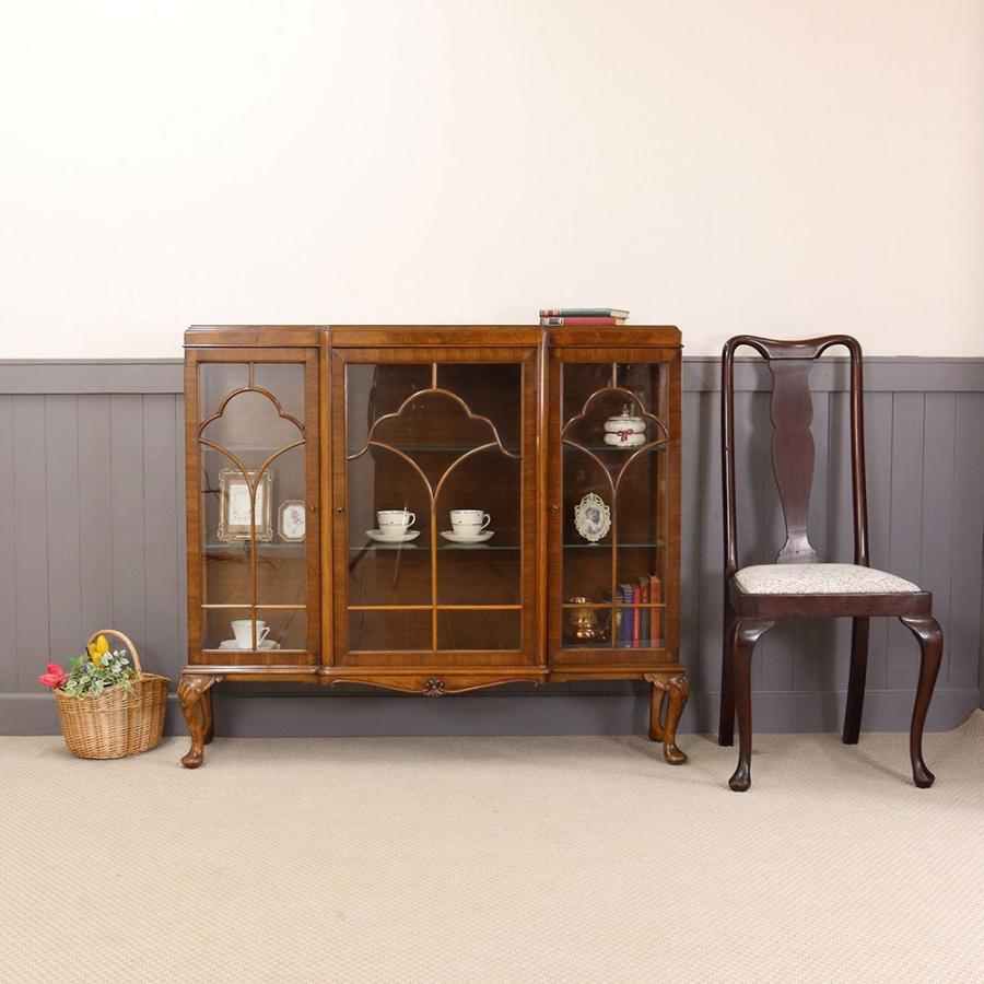 ディスプレイキャビネット 英国 ヴィンテージ ウォールナット材 1950年代 イギリス VC109-252 : ビクトリアンクラフトYahoo!店 - 通販 - Yahoo!ショッピング