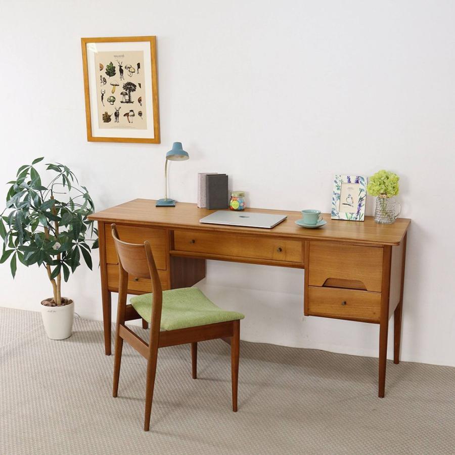 デスク 英国 ヴィンテージ チーク材 1970年代 イギリス VC110-040 : ビクトリアンクラフトYahoo!店 - 通販 - Yahoo!ショッピング