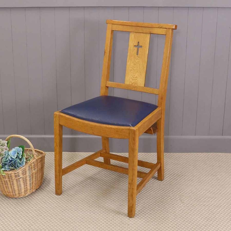 チャペルチェア 英国 アンティーク オーク材 1930年代 イギリス VC110-062 : ビクトリアンクラフトYahoo!店 - 通販 - Yahoo!ショッピング