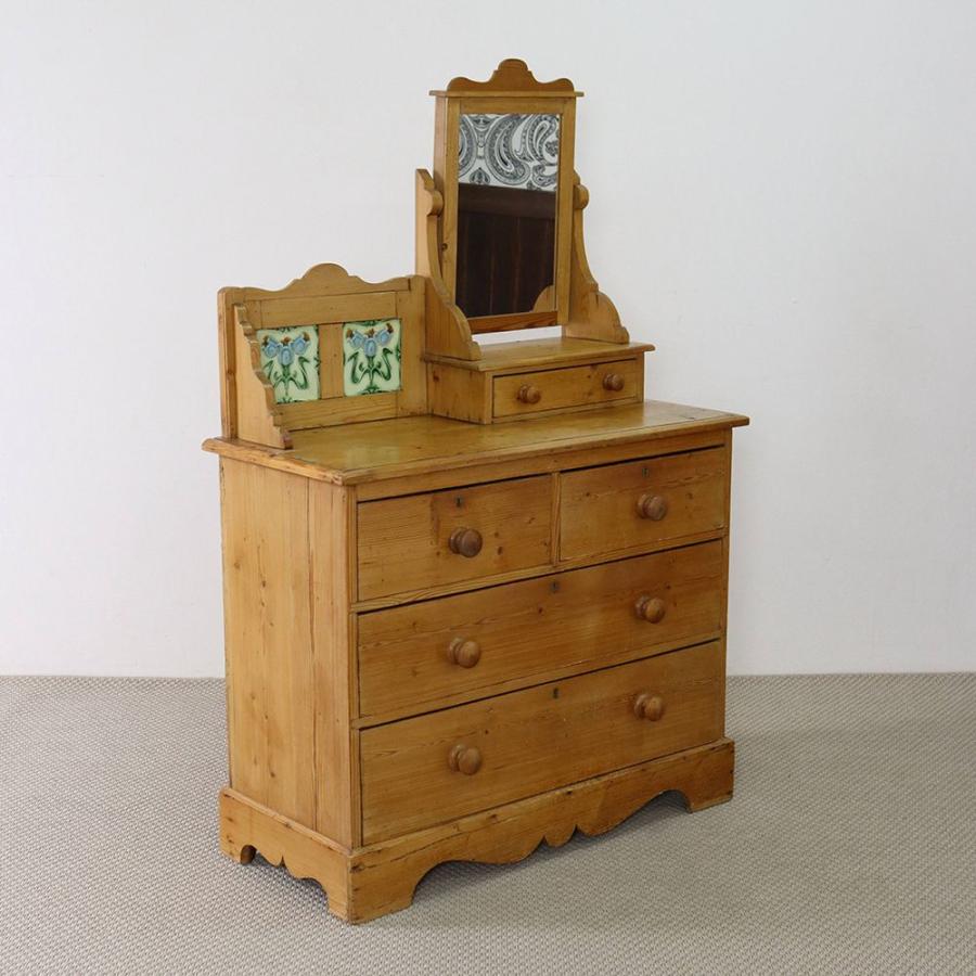 パインドレッシングチェスト 英国 アンティーク パイン材 1930年代 イギリス VC110-174 : ビクトリアンクラフトYahoo!店 - 通販 - Yahoo!ショッピング