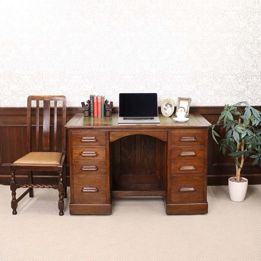 デスク 英国 アンティーク オーク材 1930年代 イギリス VC112-026 : ビクトリアンクラフトYahoo!店 - 通販 - Yahoo!ショッピング