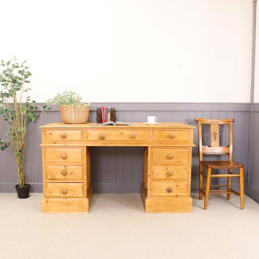 デスク 英国 ヴィンテージ パイン材 1980年代 イギリス VC112-035 : ビクトリアンクラフトYahoo!店 - 通販 - Yahoo!ショッピング