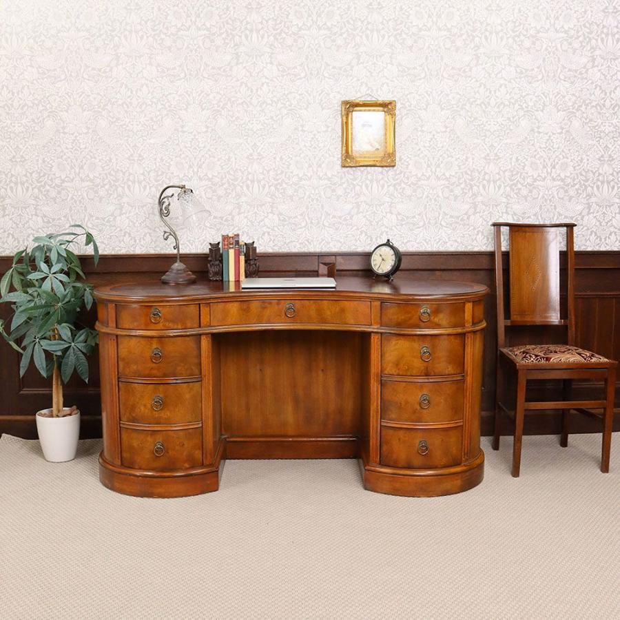 デスク 英国 ヴィンテージ ウォールナット材 1980年代 イギリス VC112-047 : ビクトリアンクラフトYahoo!店 - 通販 - Yahoo!ショッピング