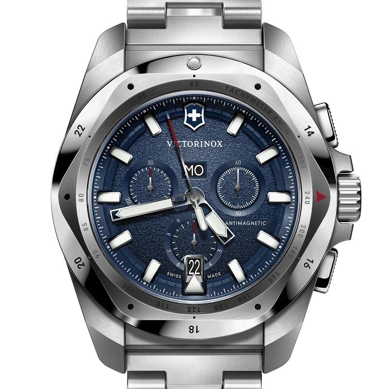 VICTORINOX 公式限定CAPプレゼント ビクトリノックス 公式 I.N.O.X. イノックス クロノ ブルー 241985 正規品 5 ...