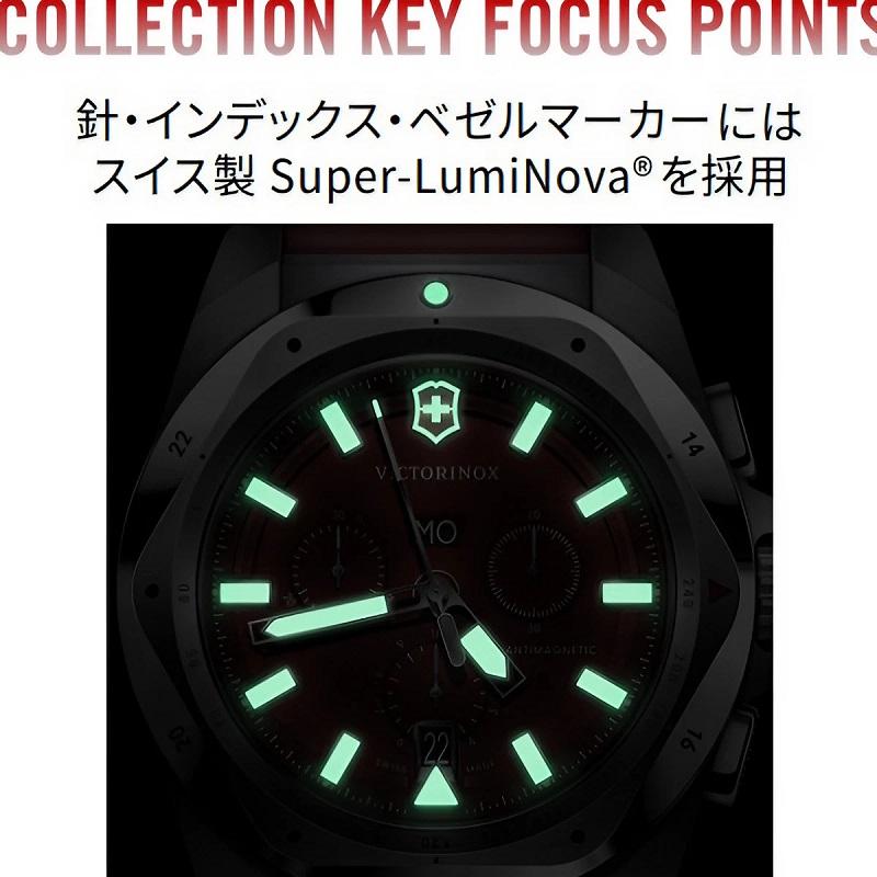 VICTORINOX（ビクトリノックス） オリジナルポーチプレゼント 公式 I.N.O.X. イノックス クロノ カーボン チタン ブラック ...