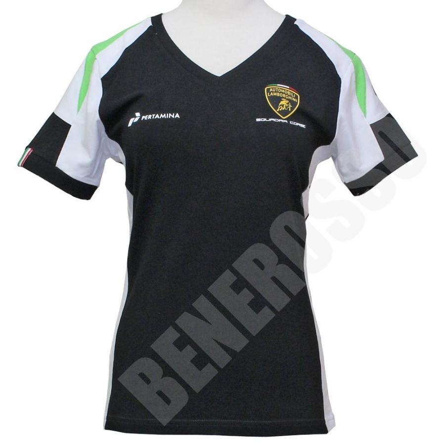 ランボルギーニ Squadra Corse レディース チーム Vネック Tee BK 2017 9010696CCB063EL : lam-lte-00002 : F1グッズ・ショップ ...
