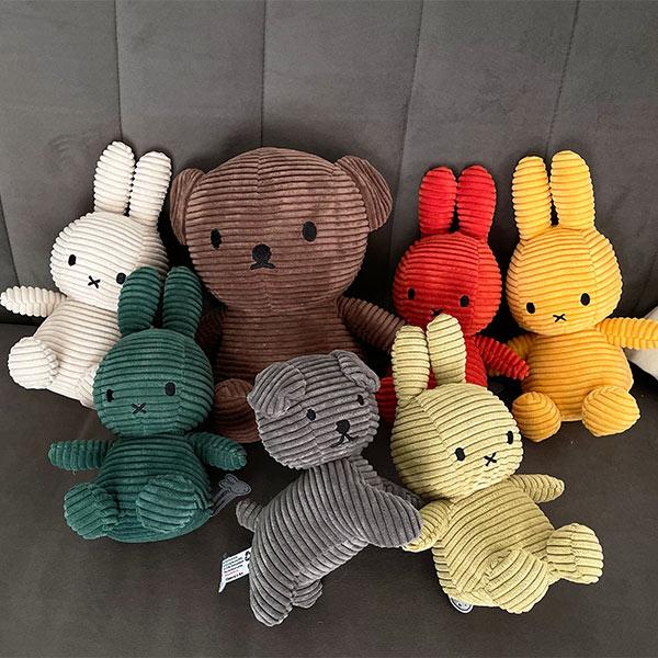 ぬいぐるみ ボリス ベア 17cm ミッフィー コーデュロイ くま クマ ブラウン ブルーナ グッズ かわいい おしゃれ 大人 子供 3歳以上 ボントントイズ BTT-035BR ...