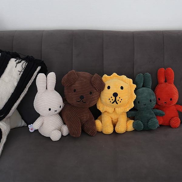 Miffy ぬいぐるみ ライオン 17cm ミッフィー コーデュロイ イエロー ブルーナ グッズ 公式 キャラクター かわいい 大人 子供 3歳以上 ボントントイズ BTT-035BR ...