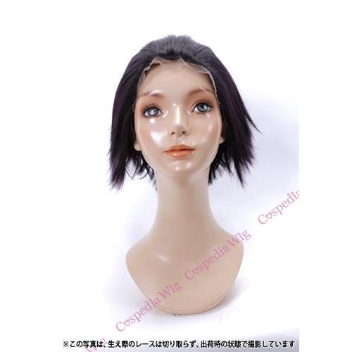 ウィッグ コスプレ ショートフロントレース バイオレットブラック コスプレウィッグ フルウィッグ ネット付き 耐熱 あすつく対応 : ヴィ ...