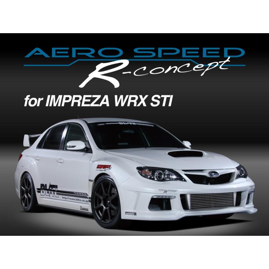 BLITZ 【BLITZ/ブリッツ】 AERO SPEED (エアロスピード) R-Concept フロントバンパースポイラー インプレッサ WRX STI GRB/GRF/GVB/GVF ...