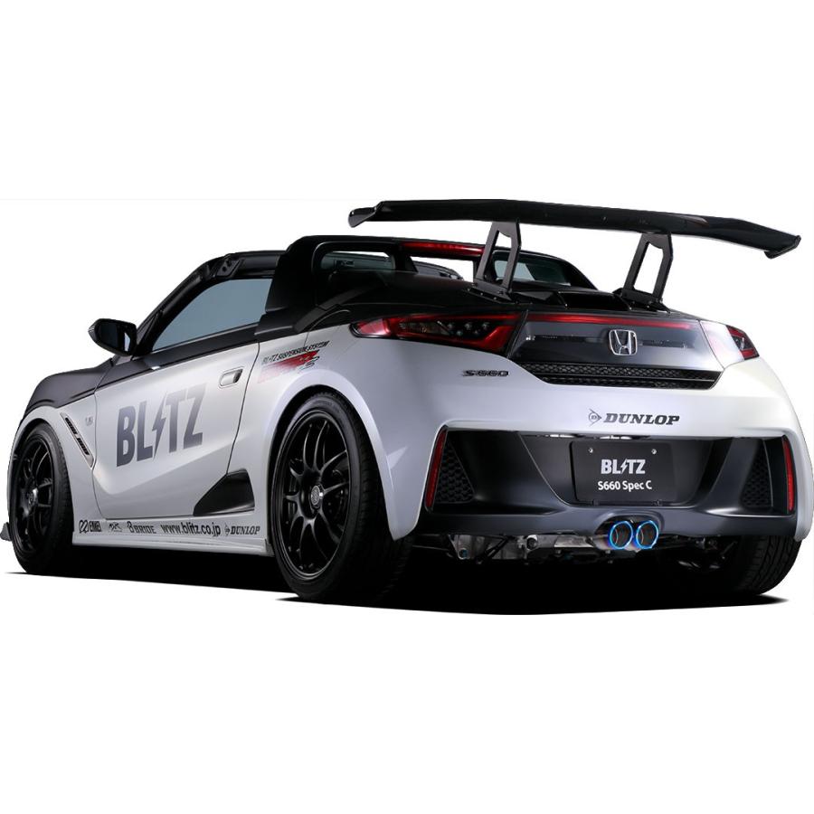 BLITZ 【BLITZ/ブリッツ】 AERO SPEED (エアロスピード) R-Concept GTウイング スタンダード カーボン 車検対応品 ホンダ S660 JW5 [60232 ...