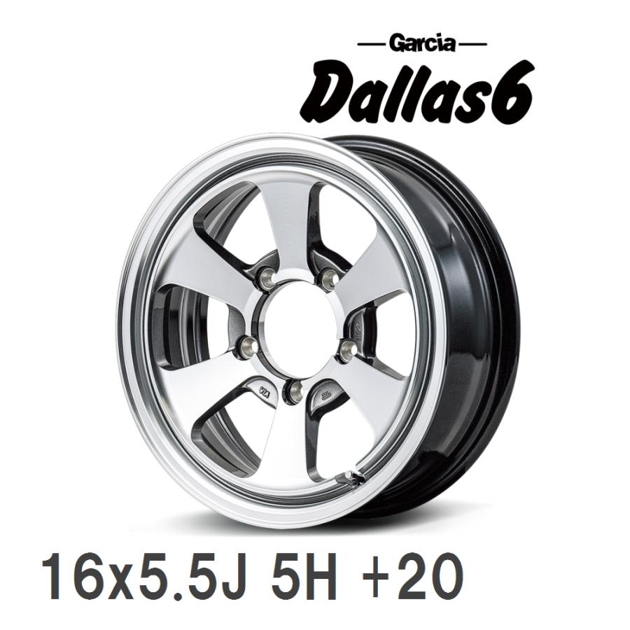 【MID/マルカサービス】 GARCIA Dallas6 16x5.5J +20 139 5H ポリッシュライングレー アルミホイール 4本セット : o0056555d320mgp0 ...