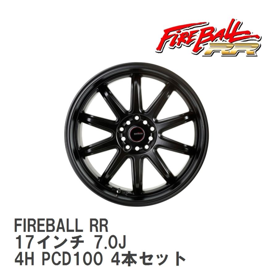 5ZIGEN 【5ZIGEN】 ホイール FIREBALL RR マットブラック 17インチ 7.0J 4H PCD100 4本セット : ビゴラス2号店 - 通販 - Yahoo!ショッピング