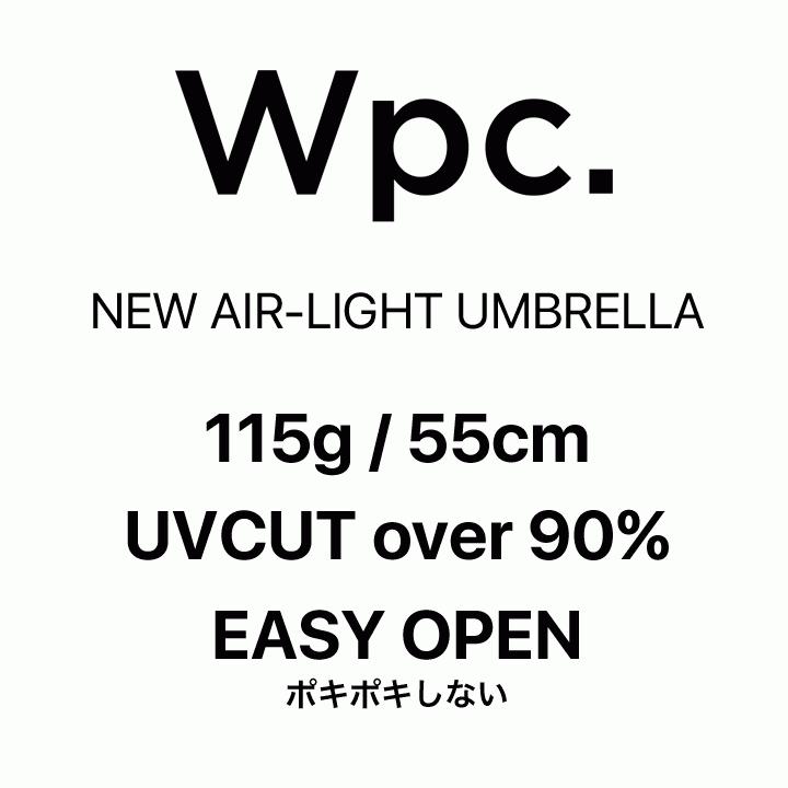 Wpc. Wpc 折りたたみ傘 超軽量 115g UVカット90% 大きい55cm エアライト チェリー Air-light Umbrella ワールドパーティー AL02-024 ...