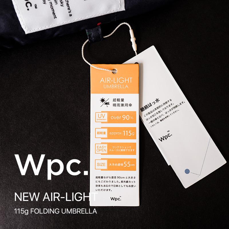 Wpc. Wpc 折りたたみ傘 超軽量 115g UVカット90% 大きい55cm エアライト チェリー Air-light Umbrella ワールドパーティー AL02-024 ...