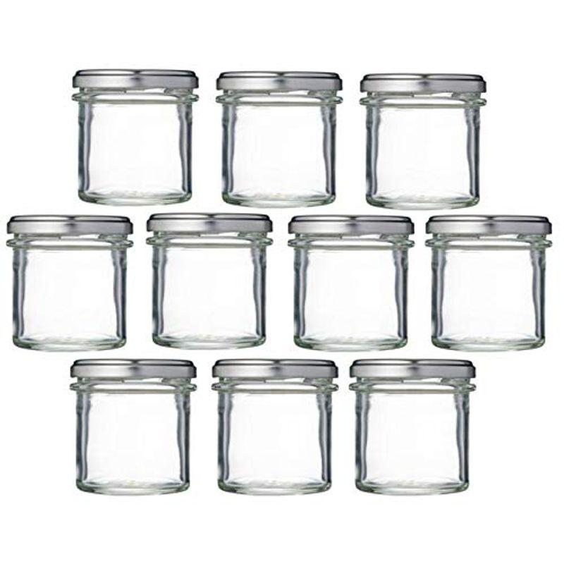 ガラスビン.comガラス瓶 広口 蓋付 ジャム瓶 C-140ST 140ml -10本セット- (金63RTS-D) : アップヴィレッジ - 通販 - Yahoo!ショッピング