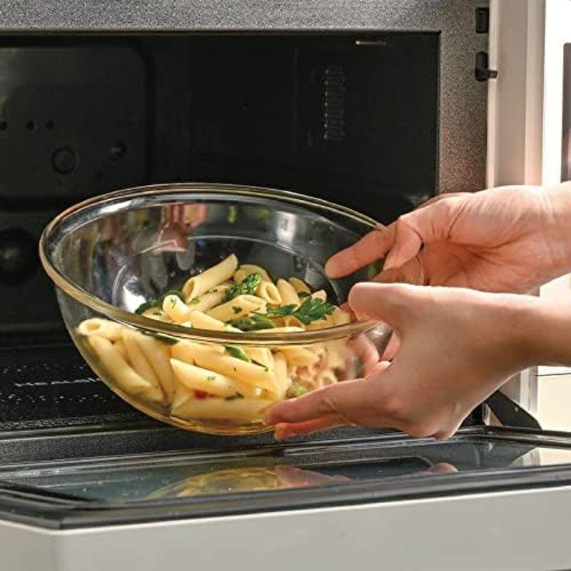 HARIO(ハリオ) 耐熱ガラス製 浅型 ボウル 2個セット 2000ml 2500ml BUONO kitchen マルチ ボール クリア : 20240216054145-01464 ...