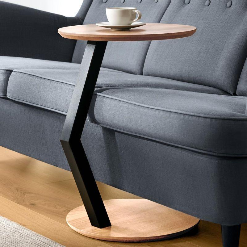 LOE(ロエ) サイドテーブル 幅40×奥行40×高さ59cm 丸型 ミニテーブル ベッドテーブル パソコン机 ナイトテーブル 北欧向けデザ : アップヴィレッジ - 通販 - Yahoo ...