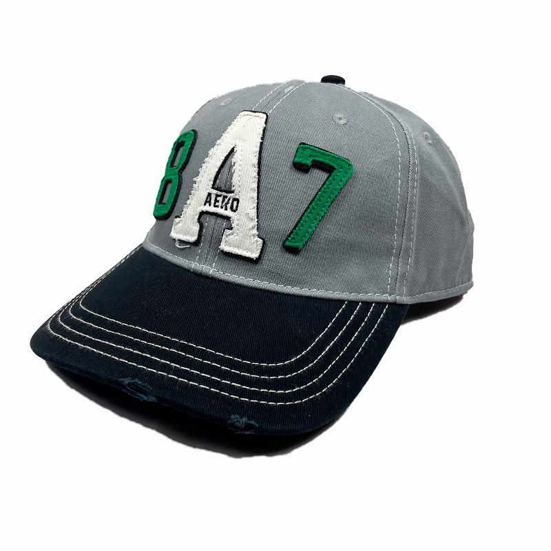 AEROPOSTALE (エアロポステール)AEROPOSTALE キャップ A87 Aero Fitted Hat グレー Sharkfin ...