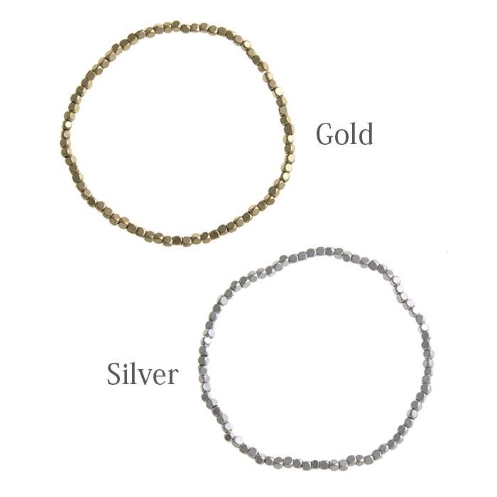 ヴァンテーヌ ブレスレット カットビーズ シンプル 華奢 煌き デイリーB4081 レディース かわいい 大人っぽい : VINGTAINE ...