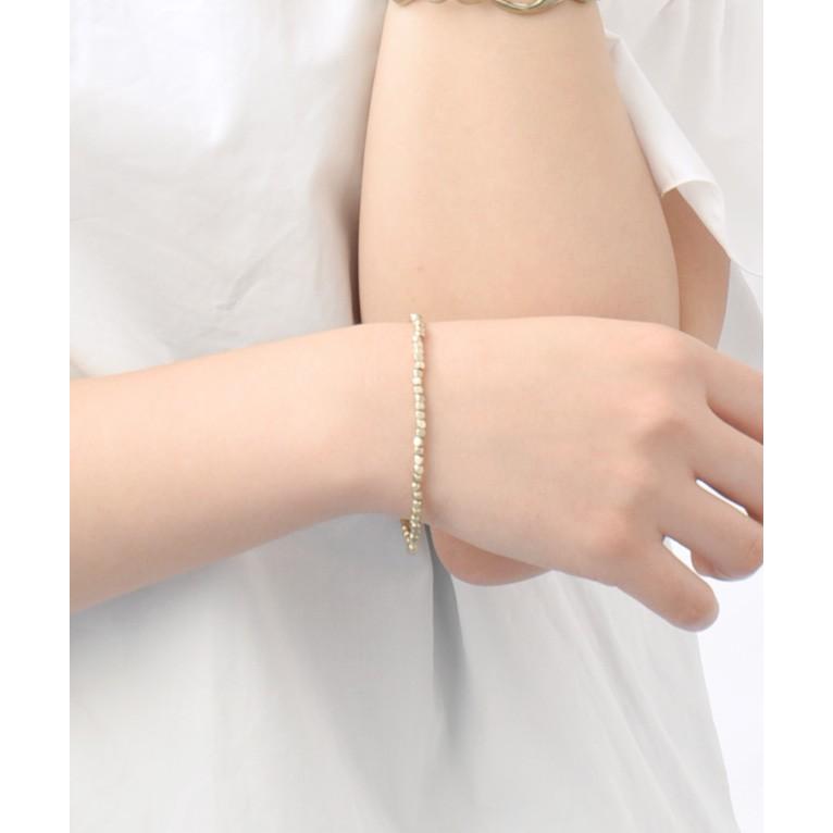 ヴァンテーヌ ブレスレット カットビーズ シンプル 華奢 煌き デイリーB4081 レディース かわいい 大人っぽい : VINGTAINE ...