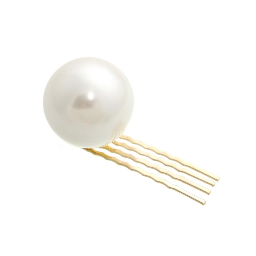 ヴァンテーヌ 一粒パールコーム（M） 3cm ヘアアクセサリー ヘアコーム 大人っぽい シンプル H7503 : VINGTAINE - 通販 ...